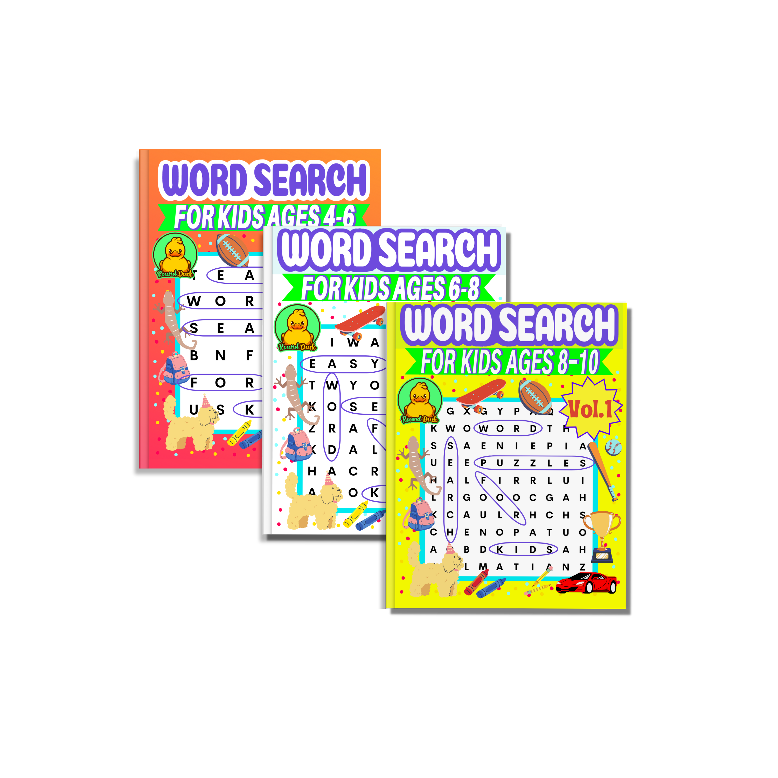 Activity and Puzzle Books by Round Duck.com- Click Now!
